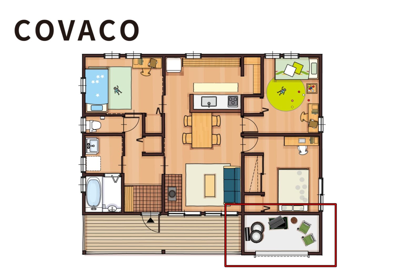 ヒロ建工さんの平屋「COVACO」 間取りおすすめポイント【大きな土間収納】｜ヒラヤスタイル