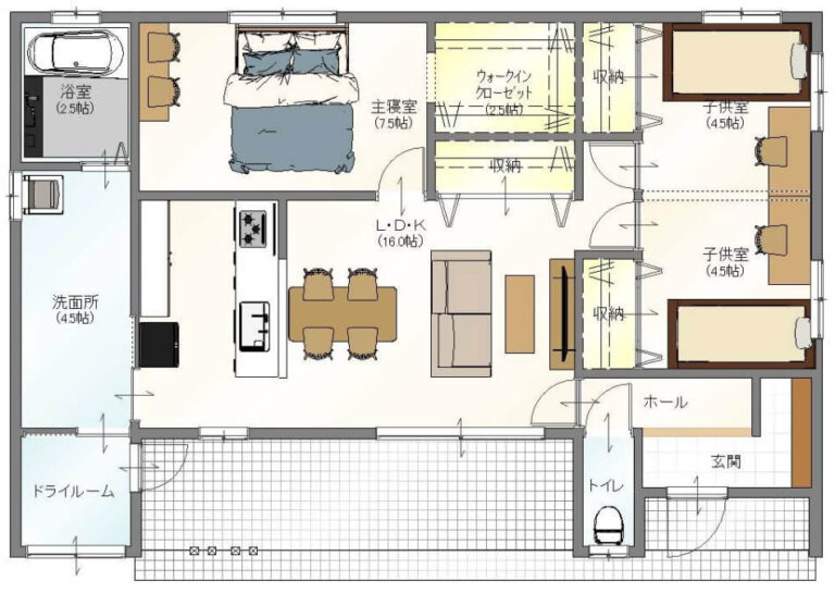 ヒラヤスタイル管理人が好きな3LDK平屋間取り22選！｜ヒラヤスタイル